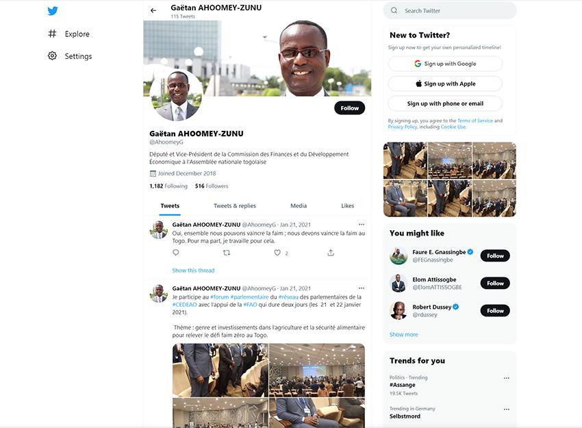 The first disabled member of Togo’s parliament